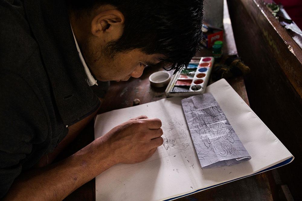 D'source Process | Thanka Painting - Sikkim | D'Source Digital Online ...